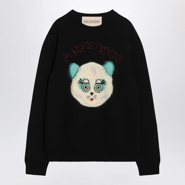 Valentino Garavani Sweater With Le Chat De La Maison Patch