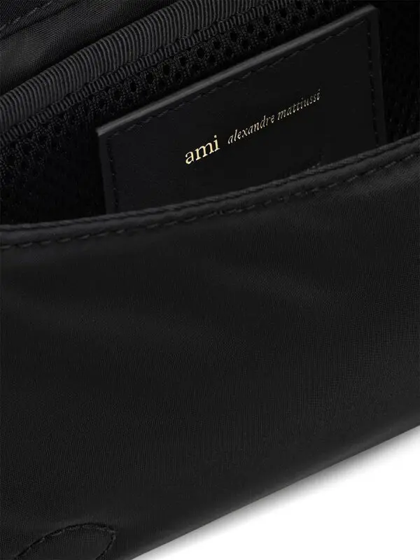AMI Paris Marcel Nylon Crossbody Bag