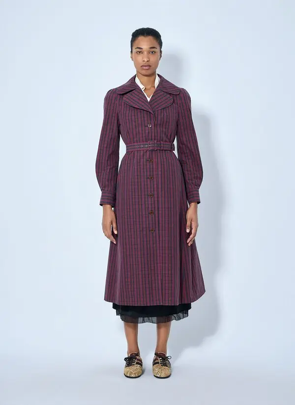 VIVIENNE WESTWOOD Belted Button-down Trench Coat