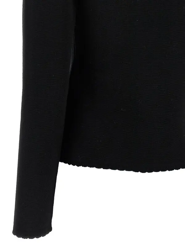 Moschino Fine Merino Wool Chain Application Cardigan