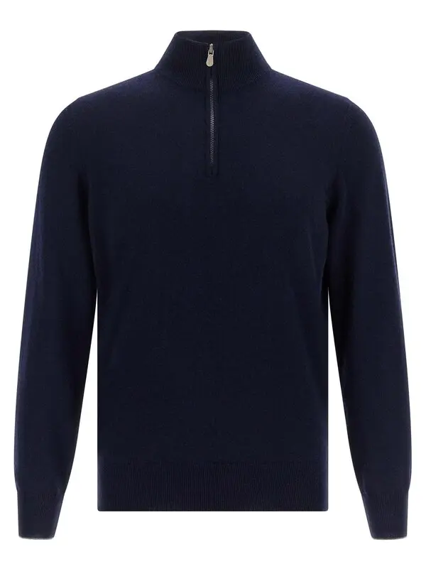 Brunello Cucinelli Half-zip Sweater - Blue