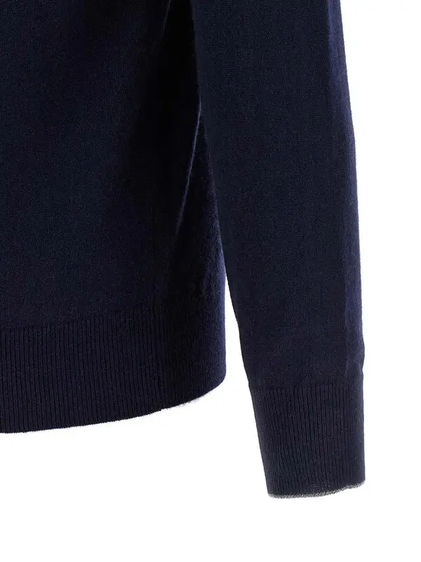 Brunello Cucinelli Half-zip Cashmere Sweater - Blue