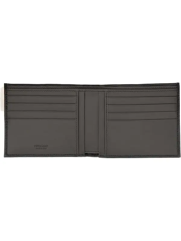 FERRAGAMO Gancini Wallet - Black