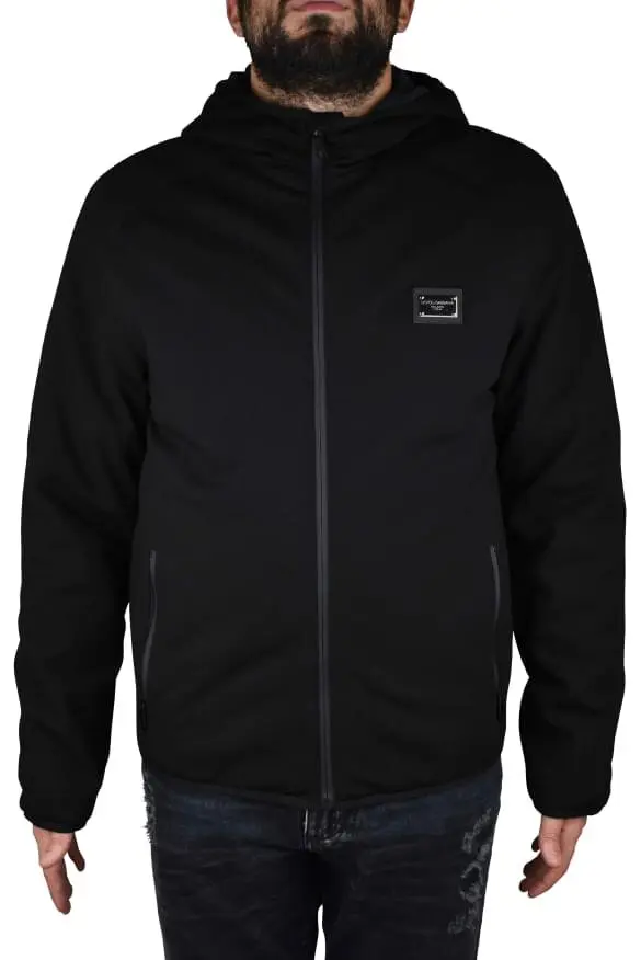Dolce & Gabbana Stretch Technical Jersey Hooded Vest