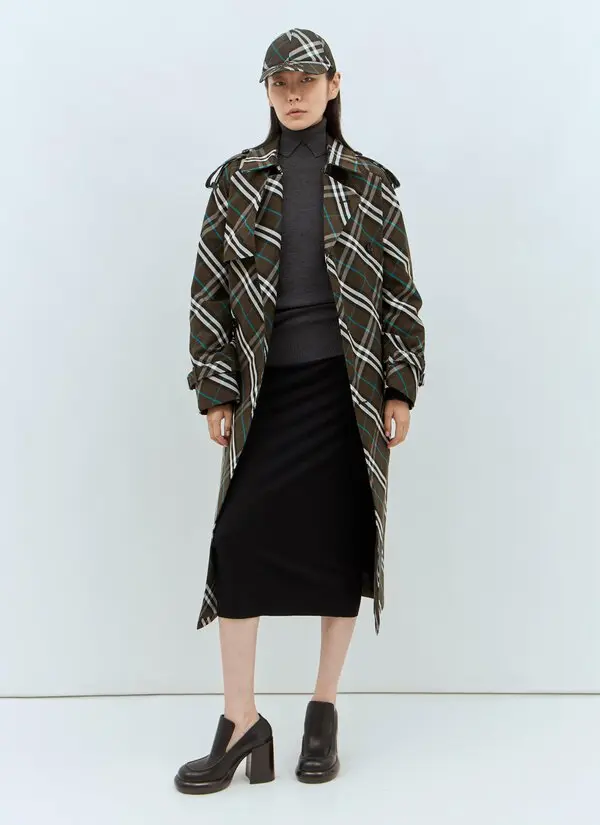 Burberry Wool High Neck Sweater - Gray