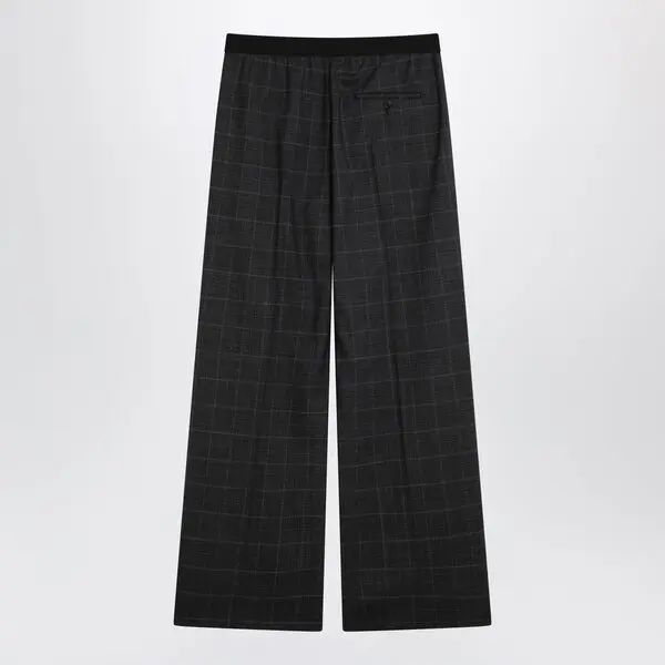 Balenciaga Dark Grey Tartan Trousers