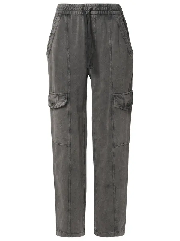 Isabel Marant Étoile Cotton Cargo Jogger Pants - Black