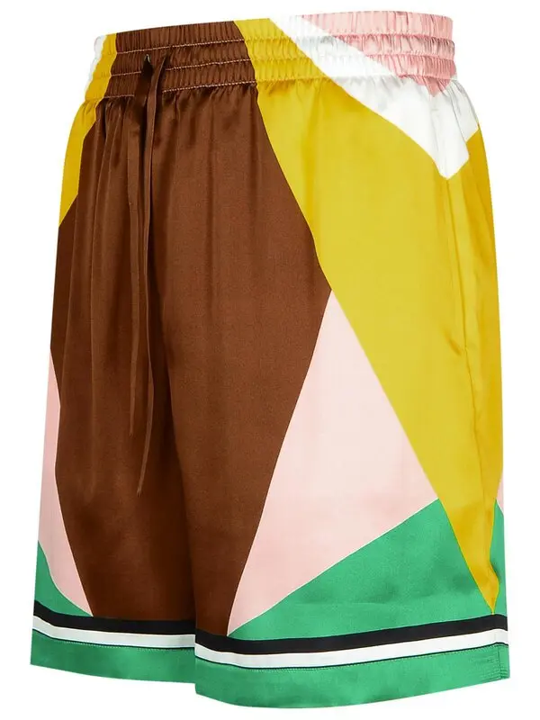 Casablanca Geometric' Silk Bermuda Shorts
