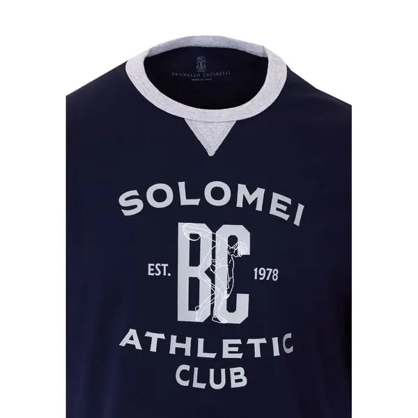 Brunello Cucinelli Solomei Print Logo T-shirt