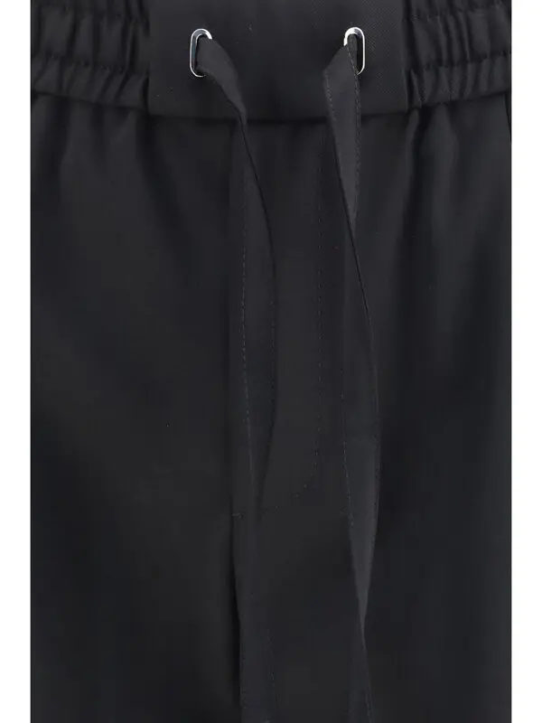 Dolce & Gabbana Wool Gabardine Jogger Pants - Black