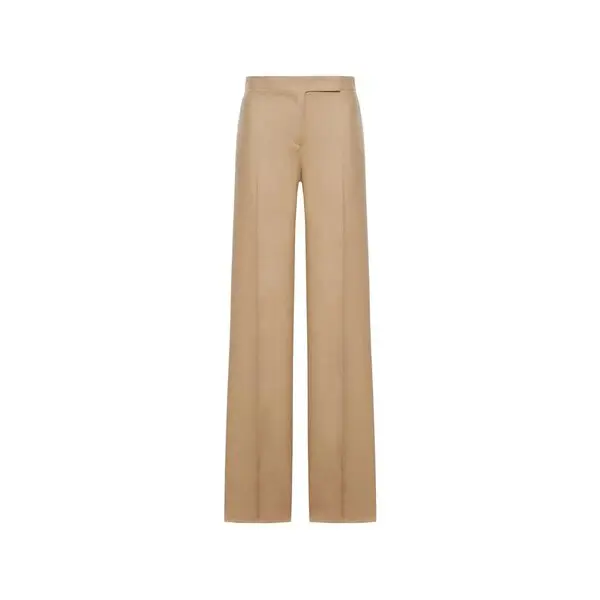 Max Mara Wide Leg Palazzo Trousers - Cream