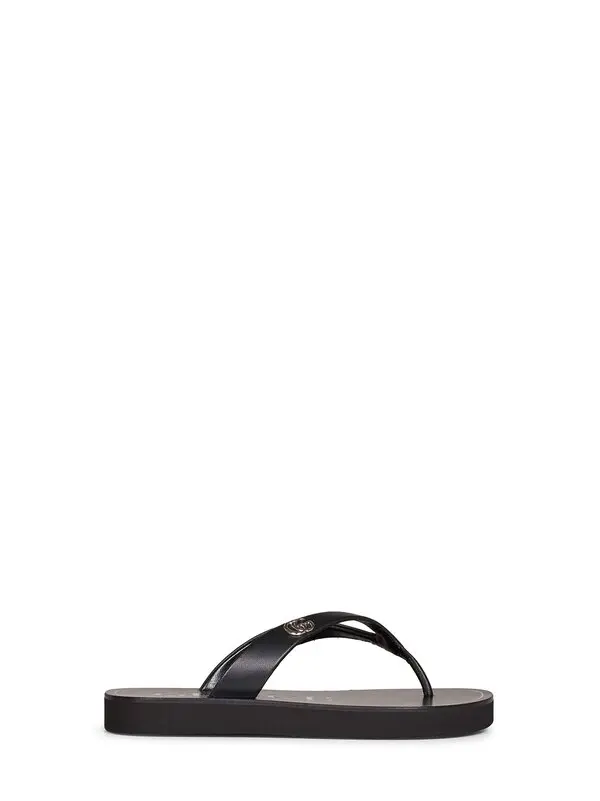 Gucci Nappa Leather Platform Thong Sandals - Multicolor