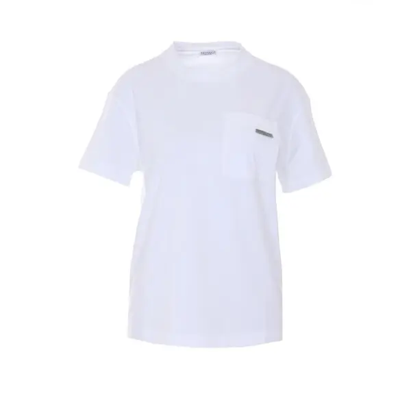 Brunello Cucinelli T-shirt With Shiny Tab