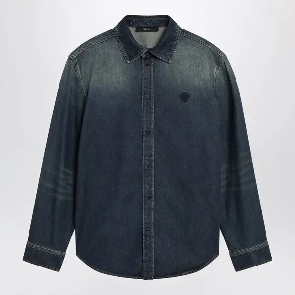 Gucci Denim Shirt With Washed Effect