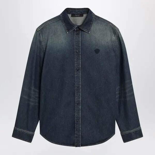 Gucci Denim Shirt With Washed Effect