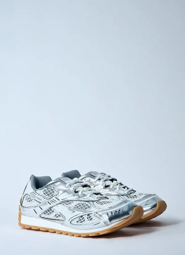 Bottega Veneta Orbit Sneakers - Silver