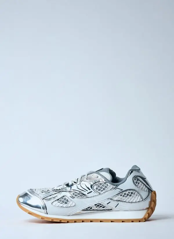 Bottega Veneta Orbit Sneakers - Silver