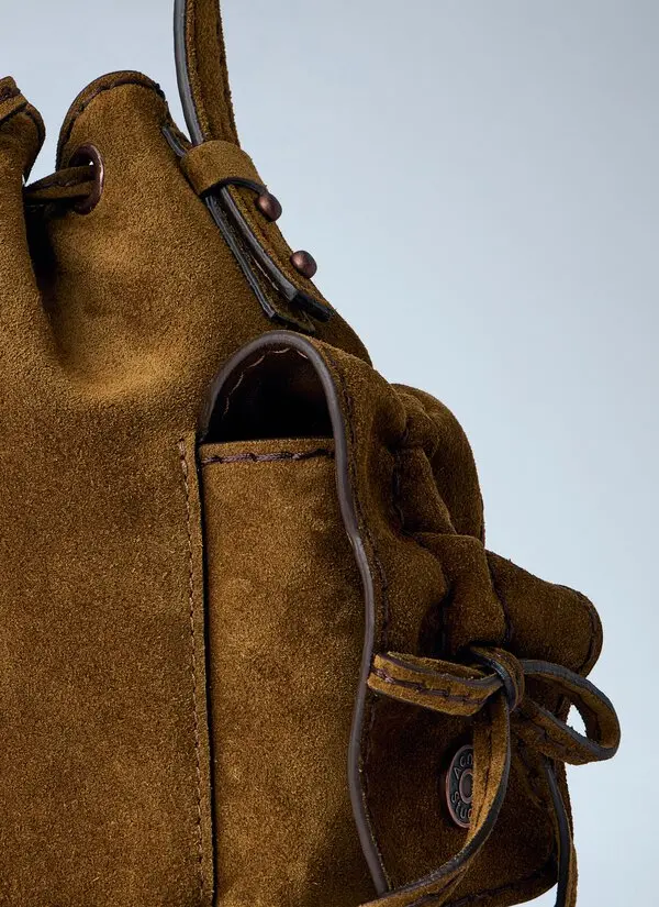 Acne Studios Multipocket Mini Bucket Bag - Brown
