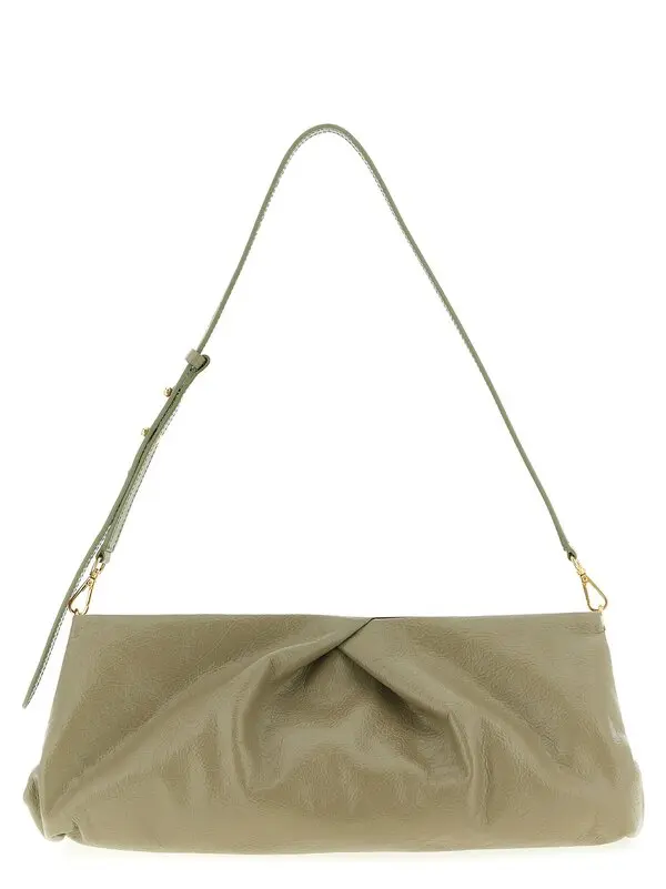 Dries Van Noten Crisp Big Clutch - Green