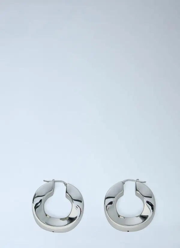 JIL SANDER Sculpted Hoop Earrings