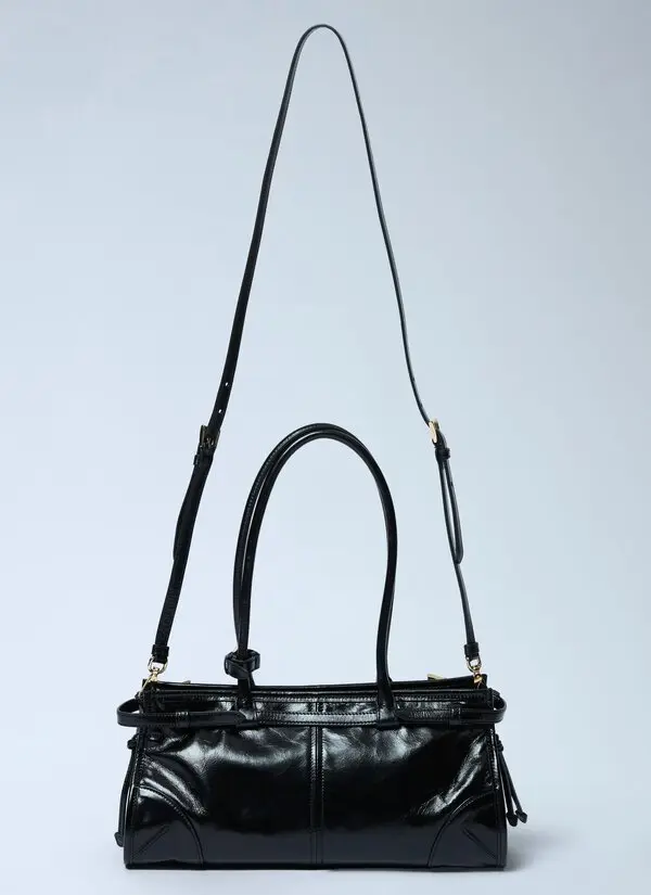 Prada Medium Leather Handbag - Black