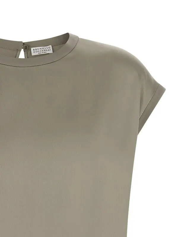 Brunello Cucinelli Satin Blouse