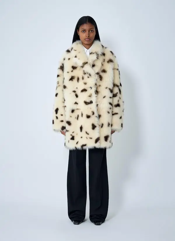 Prada Shearling Coat - Black