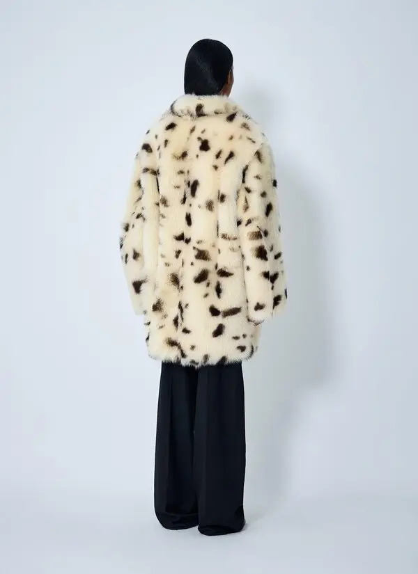 Prada Shearling Coat - Black