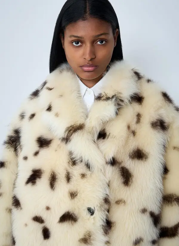 Prada Shearling Coat - Black