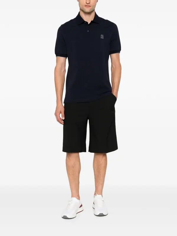 Brunello Cucinelli Logo Cotton Polo Shirt