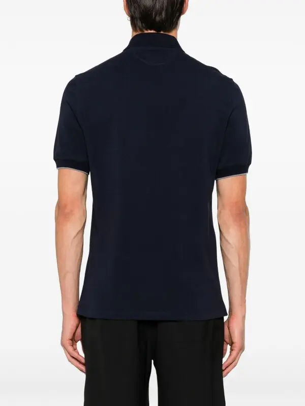 Brunello Cucinelli Logo Cotton Polo Shirt