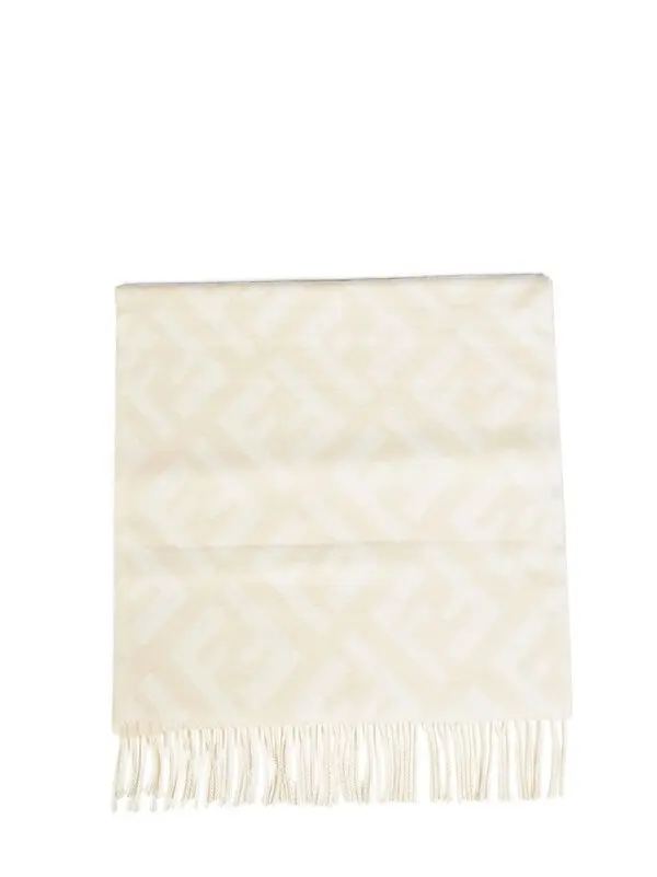 Fendi Silk Camelia Cashmere Ff Scarf - Multicolor