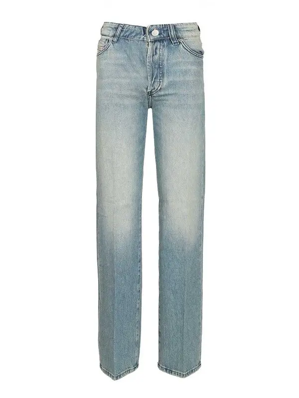 DIESEL® Regular Fit Cotton Denim Jeans - Blue