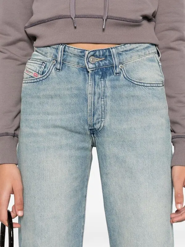 DIESEL® Regular Fit Cotton Denim Jeans