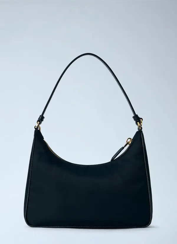 Prada Re-edition 2005 Re-nylon And Saffiano Mini Bag - Black