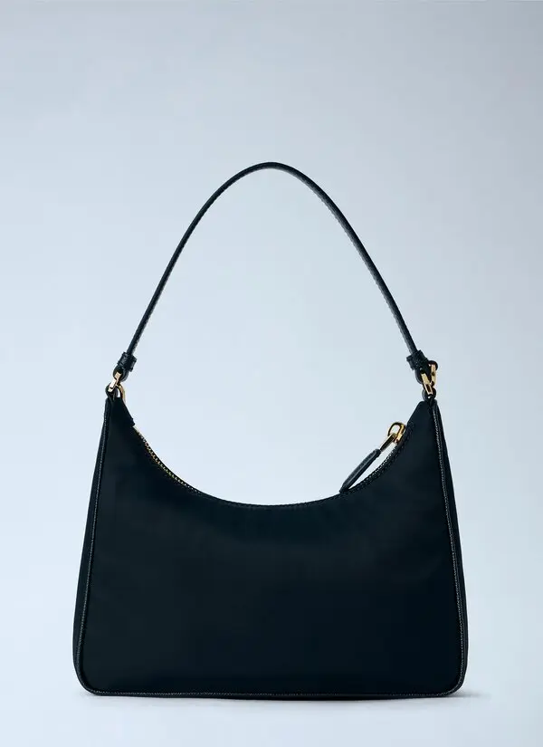 Prada Re-edition 2005 Re-nylon And Saffiano Mini Bag - Black