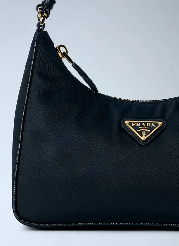 Prada Re-edition 2005 Re-nylon And Saffiano Mini Bag - Black