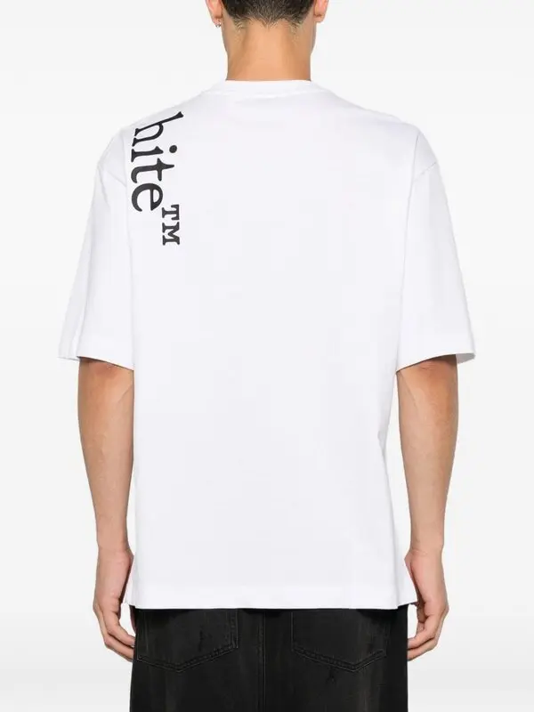 Off-White Vertical Bookish Skate Cotton T-shirt - Multicolor