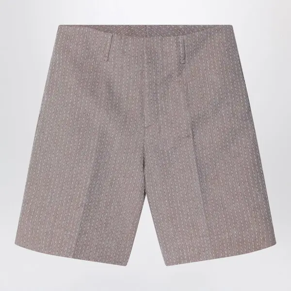 Fendi Jacquard Bermuda Shorts - Green
