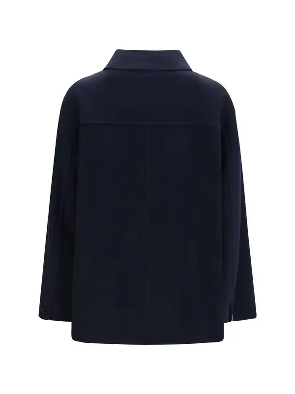 Max Mara Giugno Virgin Wool Coat - Blue