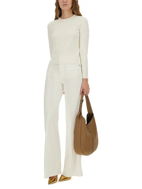 Max Mara Logo Jersey - Cream
