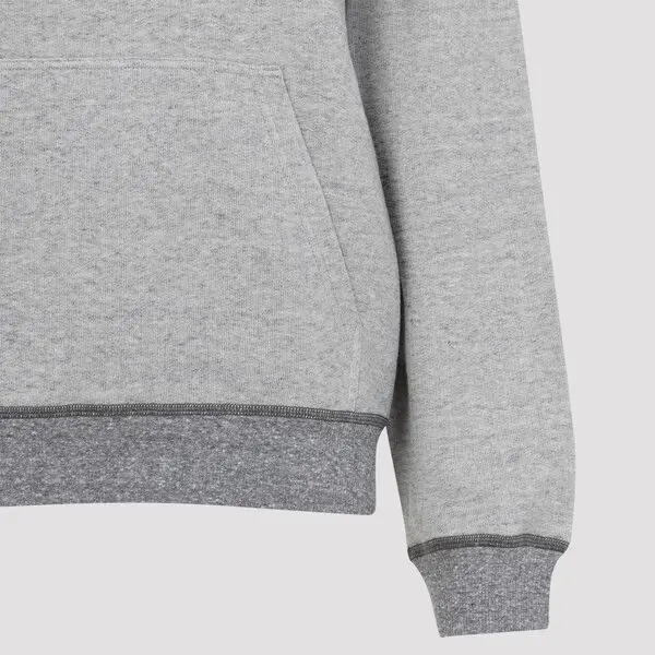 Chloé Cotton Blend Logo Hoodie - Gray