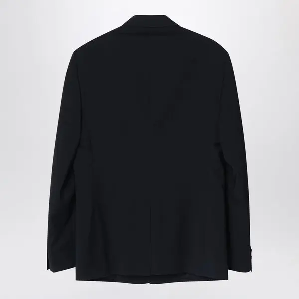 Fendi Double-breasted Jacket In Midnight Virgin Wool - Blue