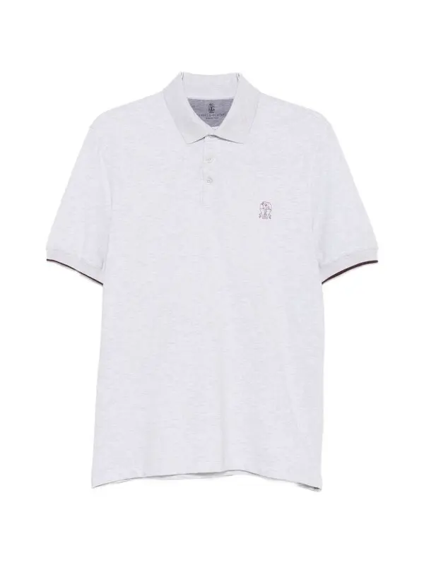 Brunello Cucinelli Logo Cotton Polo Shirt