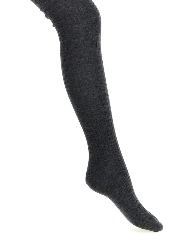 JIL SANDER Ribbed Tights