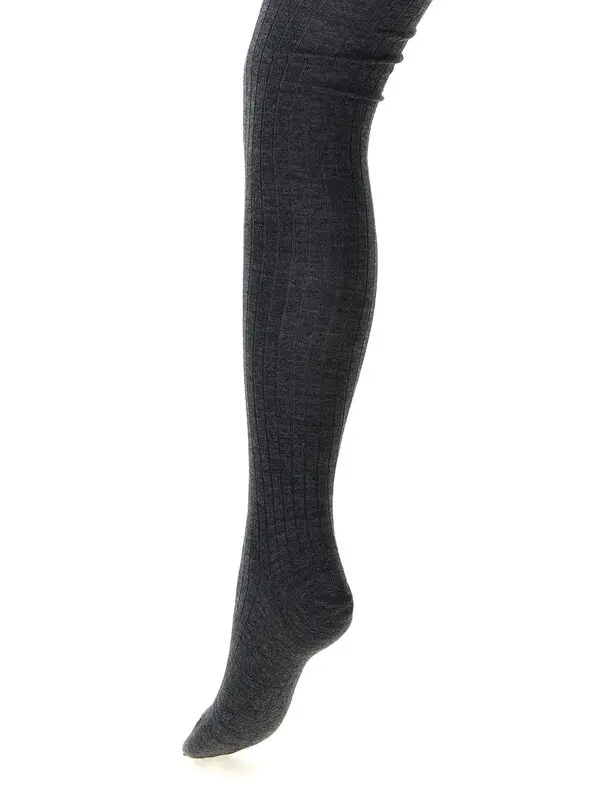 JIL SANDER Ribbed Tights