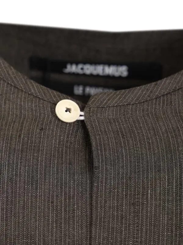 Jacquemus Pastro Linen Shirt - Gray