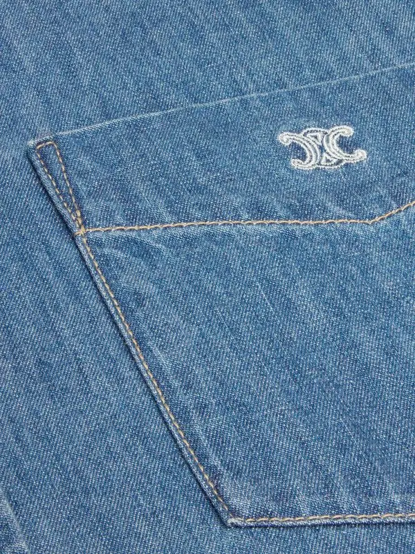 Celine Cotton Shirt With Triomphe Detail