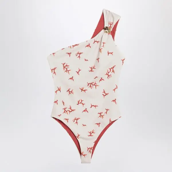 Fendi One-shoulder Swimming Costume - Pink