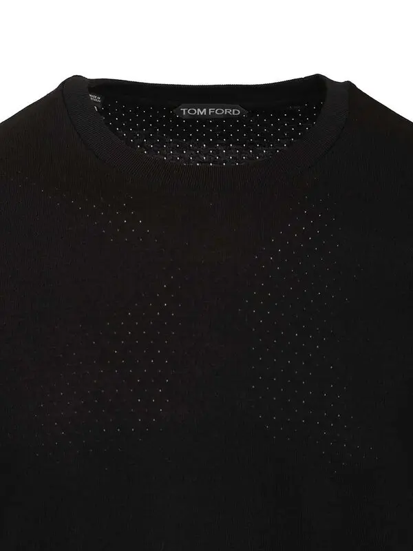 TOM FORD Perforated Ribbed T-shirt
